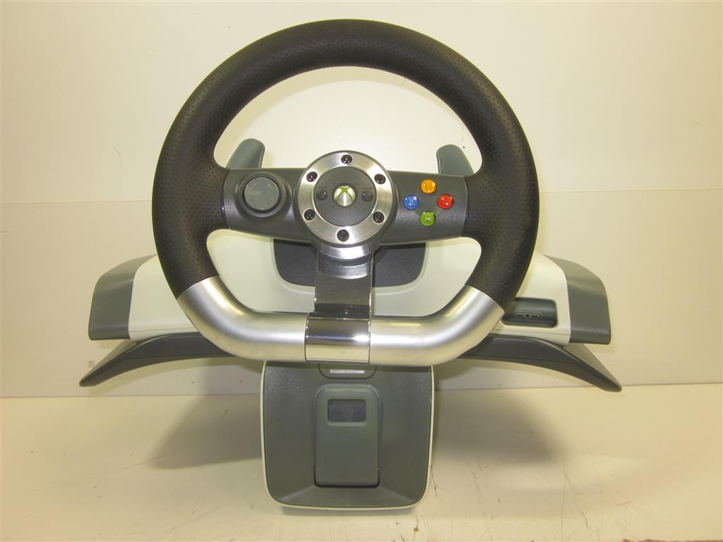Microsoft XBOX 360 Wireless Racing Wheel (WRW02) w/ X809214-001 and ...